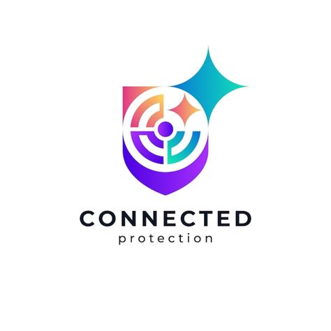 Premium Vector Shield And Signal For Technology And Security Logo Design
