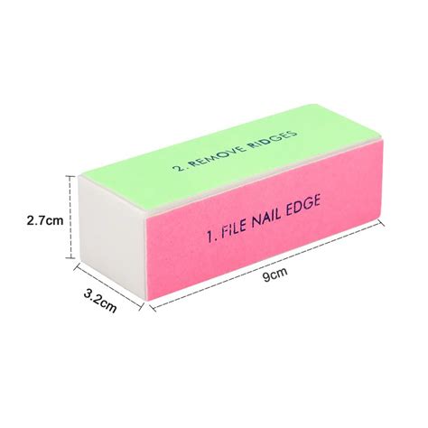 2 шт упак мини пилка для ногтей Art Файлы шлифовальный брусок файлы 4 способа для полировки