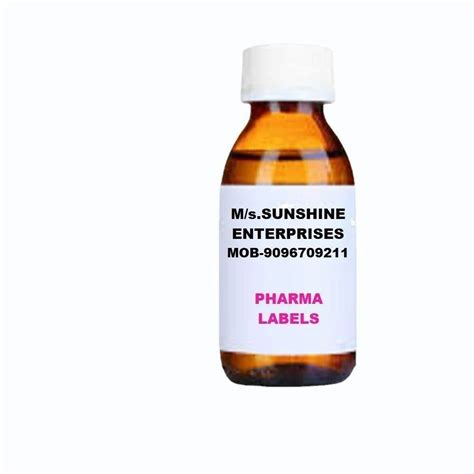 Pharmaceutical Label Stickers Packaging Type Roll At ₹ 1piece In