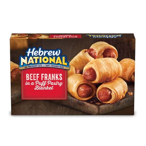 Buy Hebrew National Beef Franks With Puff Pastry Blanket Frozen Snacks