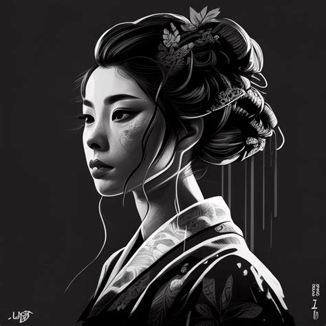 Ukiyo Ukiyo Style Icon In Grey Black And White 830 By Ukiyosinister On Deviantart