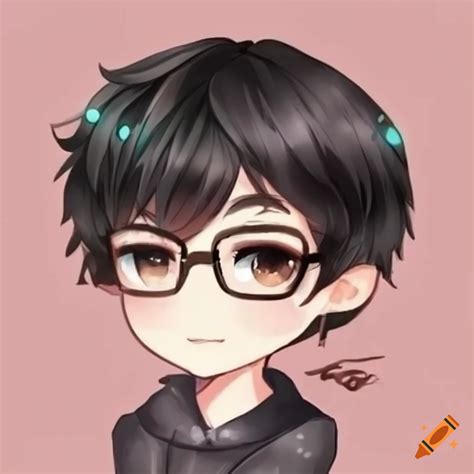 Chibi Style Male Character With Glasses And Cute Round Face On Craiyon