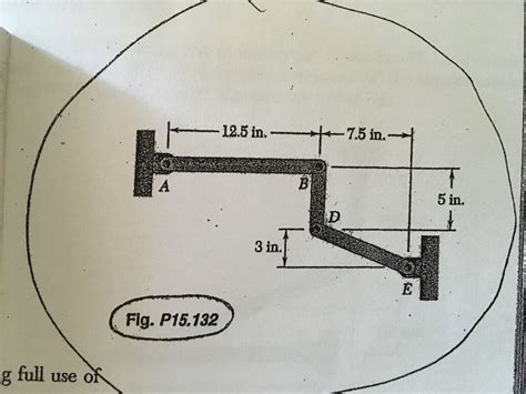 Solved Knowing That At The Instant Shown Bar AB Has A Chegg Com