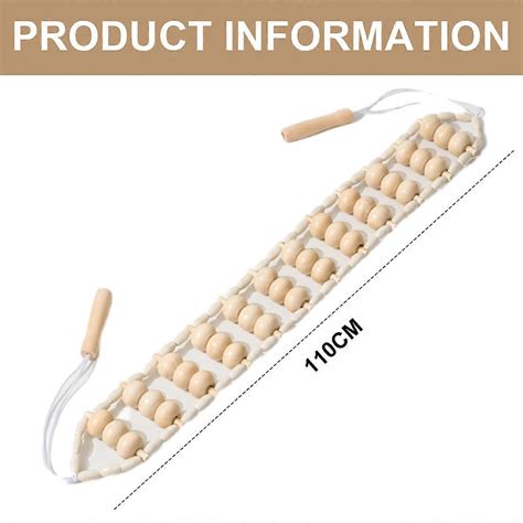 Natural Wood Therapy Massage Roller Portable And Compact For On The Go