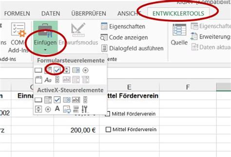Excel Checkbox Einfügen So Funktionierts Excel Microsoft Excel Ms Office