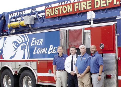 City Fire Trucks Tout Relationship Between Ruston Tech Ruston Daily Leader