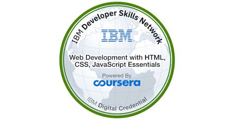 Web Development with HTML, CSS, JavaScript Essentials - Credly