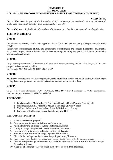 Acp122n Applied Computing Semester 1st Minor Course Acp122n Applied Computing Internet