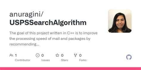Github Anuraginiuspssearchalgorithm The Goal Of This Project