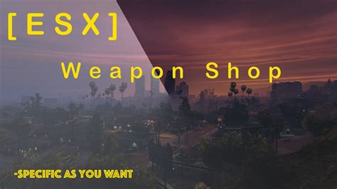 ESX PAID Weapon Shop FiveM Releases Cfx Re Community