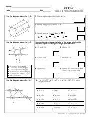 Attachment PDF Geometry Unit Test Pdf Use The Diagram Below For Name A Plane