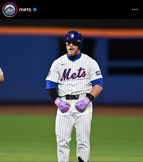 Harrison Bader From The Mets Displaying A Star Of David On His Belt R