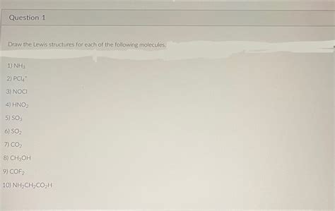 Answered Draw The Lewis Structures For Each Of… Bartleby