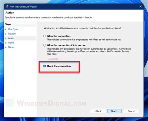 how to block a program from accessing internet in windows 11