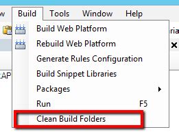 Problem With The Clean Build Folders Option In Application Architect Customer FX