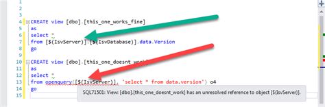 Sql Server Data Tools How To Incorporate Openquery Into An Ssdt