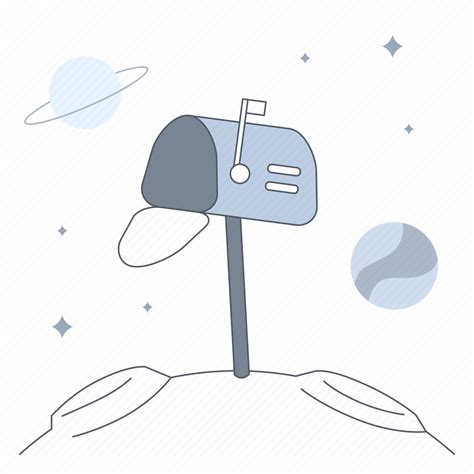 Empty Inbox Mailbox Space Planet Empty State Message Chat