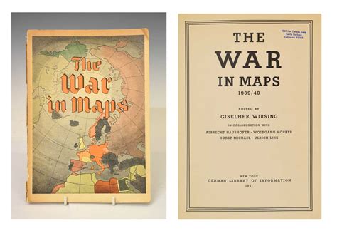 Lot 495 The War In Maps 1939 40 By Giselher
