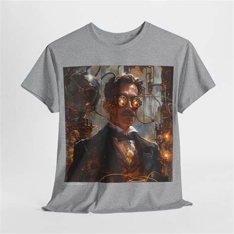 Steampunk Nikola Tesla T Shirt Etsy