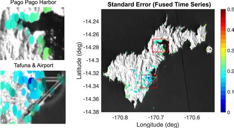 Standard Error Calculated From The Fused Time Series Including Insets Download Scientific
