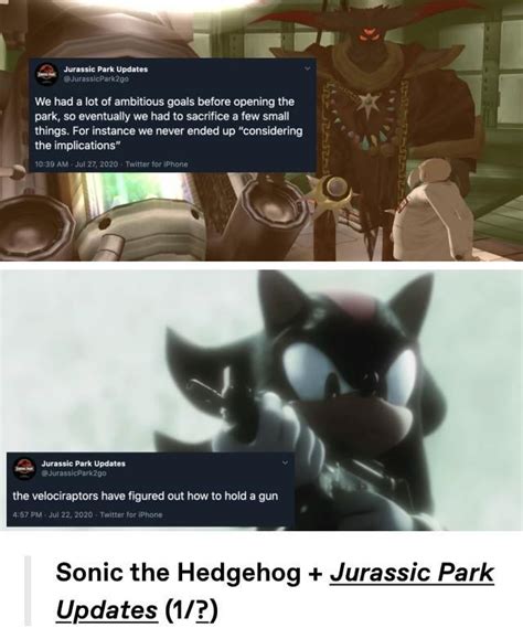 Sonic Jurassic Park Updatespart 1 Rtumblr