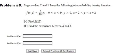 Solved Problem 8 Suppose That X ﻿and Y ﻿have The Following