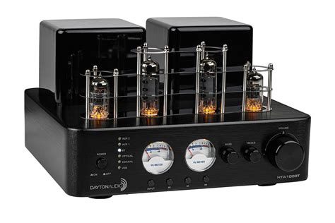 Гибридный усилитель Dayton Audio HTA100BT в дизайне классических ...