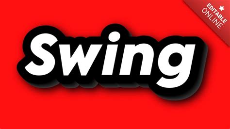Swing Text Effect Generator
