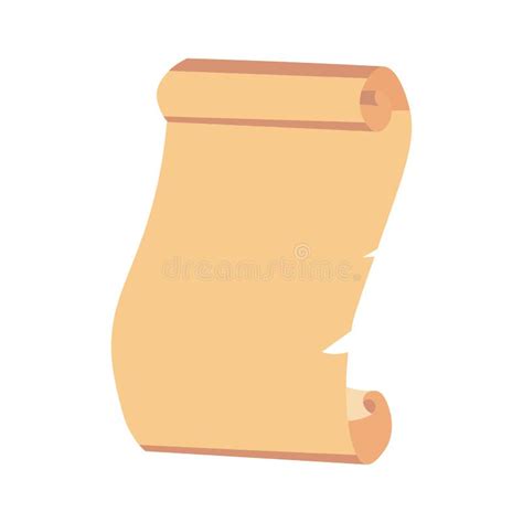 Old Paper Scroll Vector Set Retro Document Script With Copyspace Vintage Blank And Letter