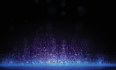 Circuit Board Texture Background Design Waves Flow Quantum Explosion Technology Quantum