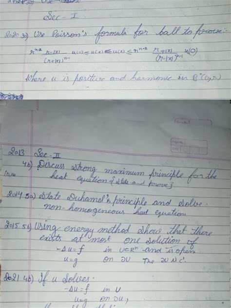 Partial Differential Equation 4 Sem Pdf Equations Mathematical Objects