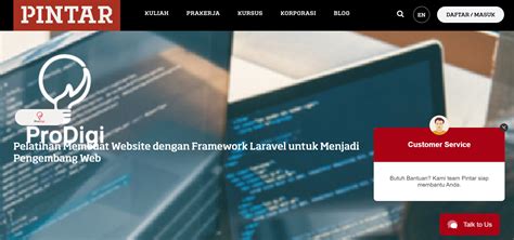 10 kursus framework laravel terbaik bersertifikat