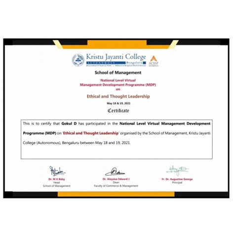 Gokul Dhuruvan On Linkedin National Level Virtual Management Development Programme Mdp On