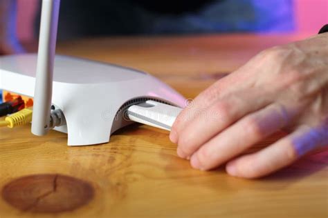 Inserting Gsm Modem Into Router With Antennas Stock Photo Image Of Internet White 264423826