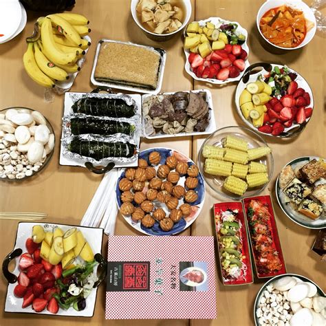 소셜파티 포트락 파티 음식 파티