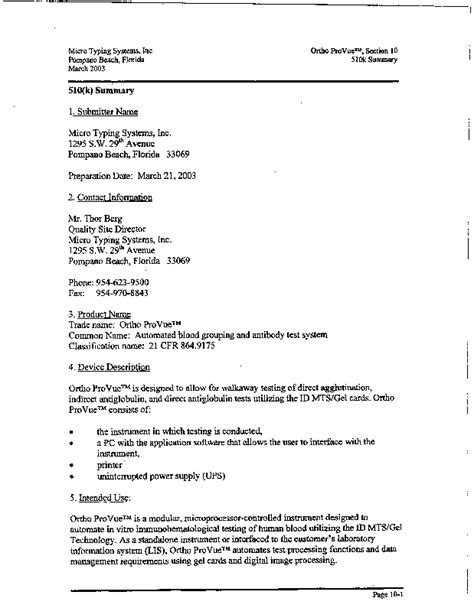 Micro Typing System Device Database