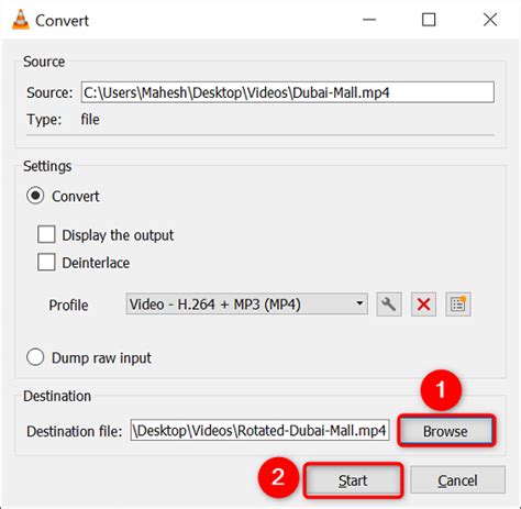 how to rotate a video in vlc media player