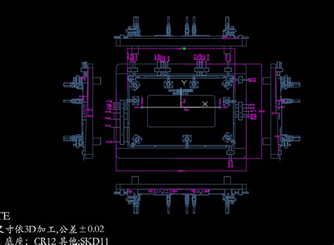 屏幕中框检测孔位置度检具模型三维 CAD Parasolid 模型图纸下载 懒石网