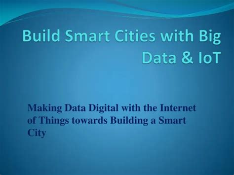 ppt effective smart water management with iot powerpoint presentation