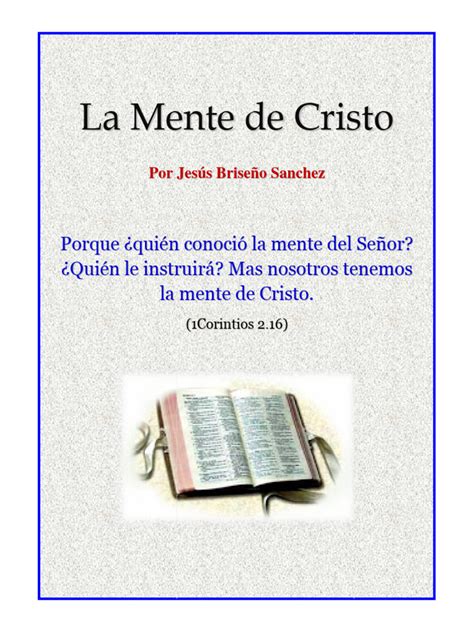 La Mente De Cristo Pdf Cristo Título Dios