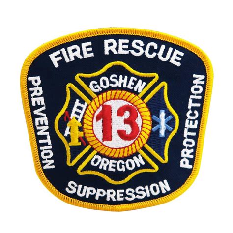 Custom Firefighter Patches Embroidered Patches Manufacturer Star