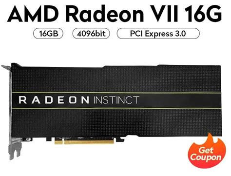 99 New Amd Radeon Vii 16gb Graphic Card 4096bit 8 8pin Interface Mi50 Gpu Fro Servers Pc