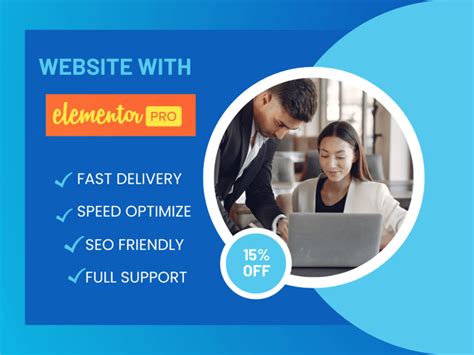 create responsive wordpress website design with elementor pro upwork