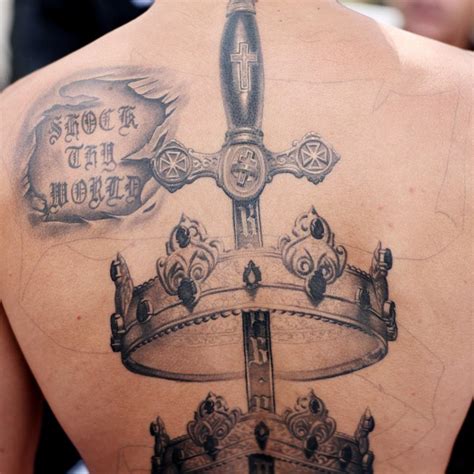 Tilted Crown Tattoo