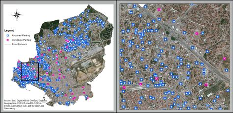 Basic Components Of Location Allocation Problem Map Source Esri Download Scientific Diagram