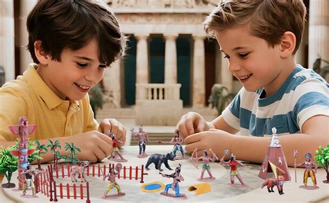 Kukifun 31pcs Native American Village Playset Assorted