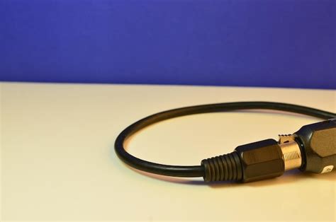 Premium Photo Microphone With Connector And Standard Connection In Black Color With Microphone