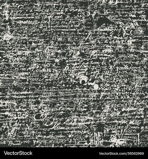 Seamless Pattern With An Abstract Handwritten Text