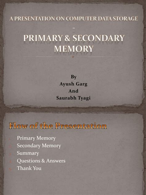 Presentation On Computer Data Storage V10 Pdf Disk Storage