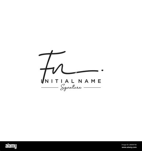 Fn Signature Stock Vector Images Alamy